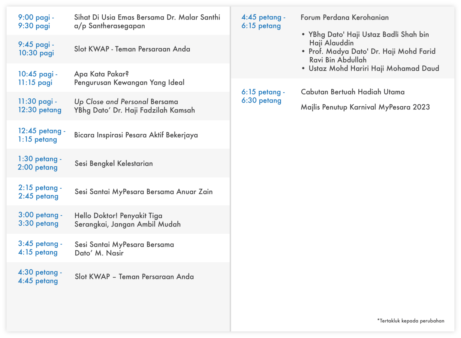 Karnival MyPesara - KWAP